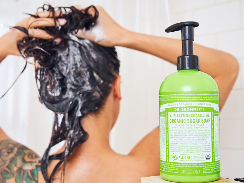 Natural Shampoo | How to Use Dr. Bronner’s Castile Soap for Hair – Dr ...