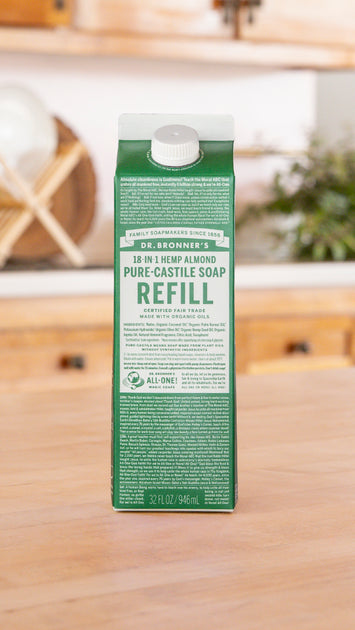 Buy Almond Castile Soap Refill Cartons - Reduce Plastic – Dr. Bronner's