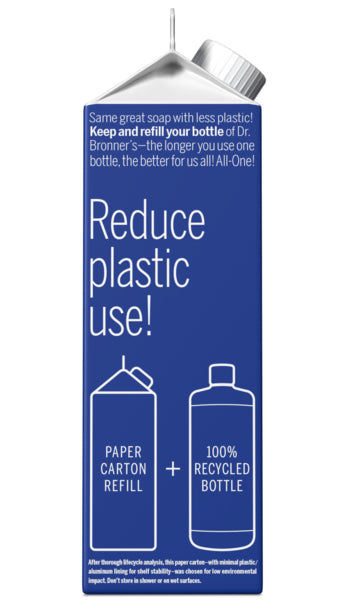 Buy Peppermint Castile Soap Refill Cartons - Reduce Plastic – Dr. Bronner's