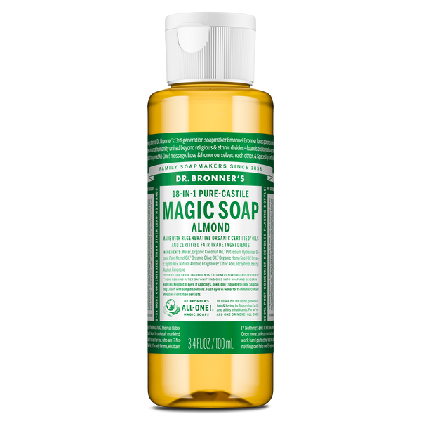 Buy Almond Castile Soap - Liquid Wash for Face, Body, Home & More – Dr ...