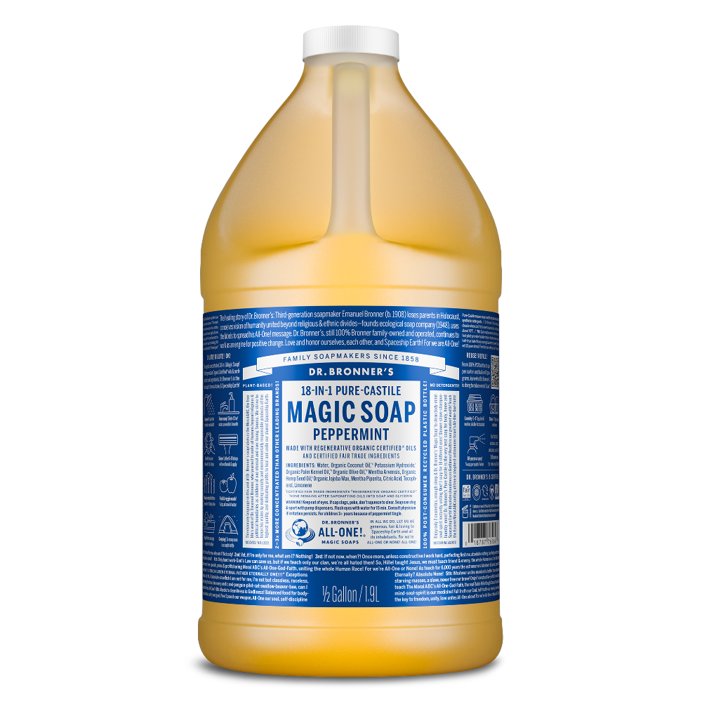Buy Peppermint Castile Soap - Liquid Wash for Body, Home & More – Dr ...