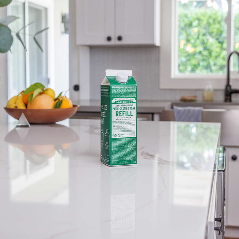 Buy Almond Castile Soap Refill Cartons - Reduce Plastic – Dr. Bronner's