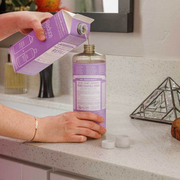 Buy Lavender Castile Soap Refill Cartons - Reduce Plastic – Dr. Bronner's