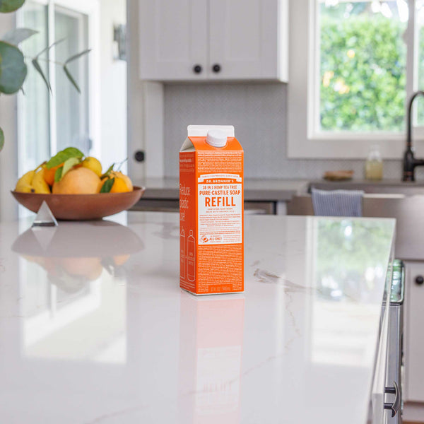 Buy Tea Tree Oil Castile Soap Refill Cartons - Reduce Plastic – Dr ...