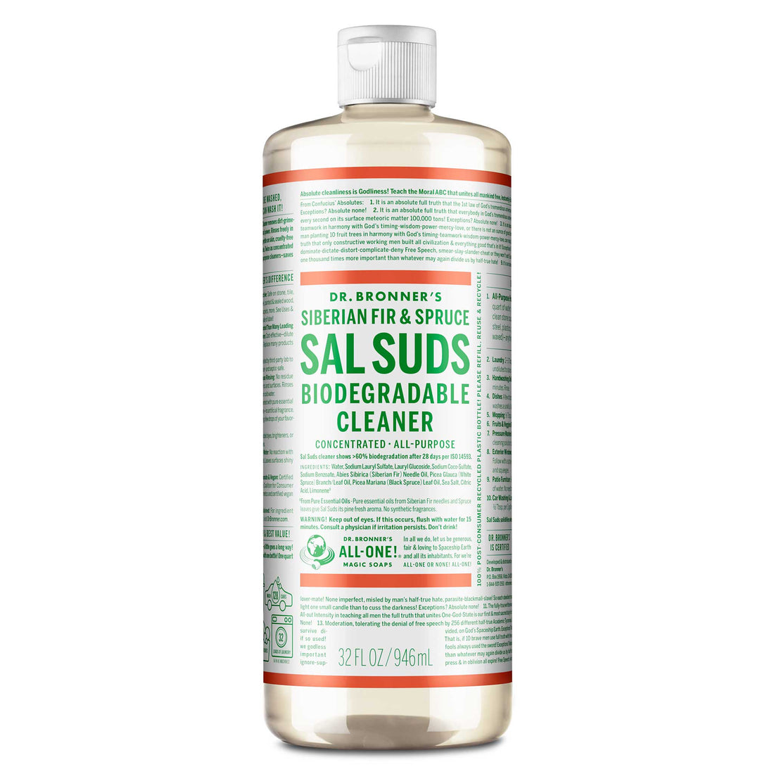 Sal Suds, All Purpose Cleaner | Dr. Bronner's