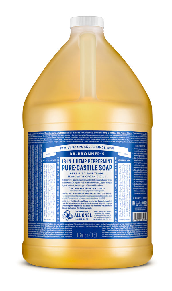 Buy Peppermint Castile Soap - Liquid Wash for Body, Home & More – Dr ...