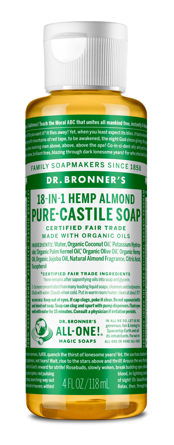 Buy Almond Castile Soap - Liquid Wash for Face, Body, Home & More – Dr ...