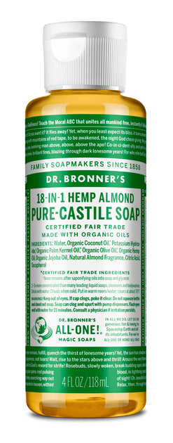 Buy Almond Castile Soap - Liquid Wash for Face, Body, Home & More – Dr ...
