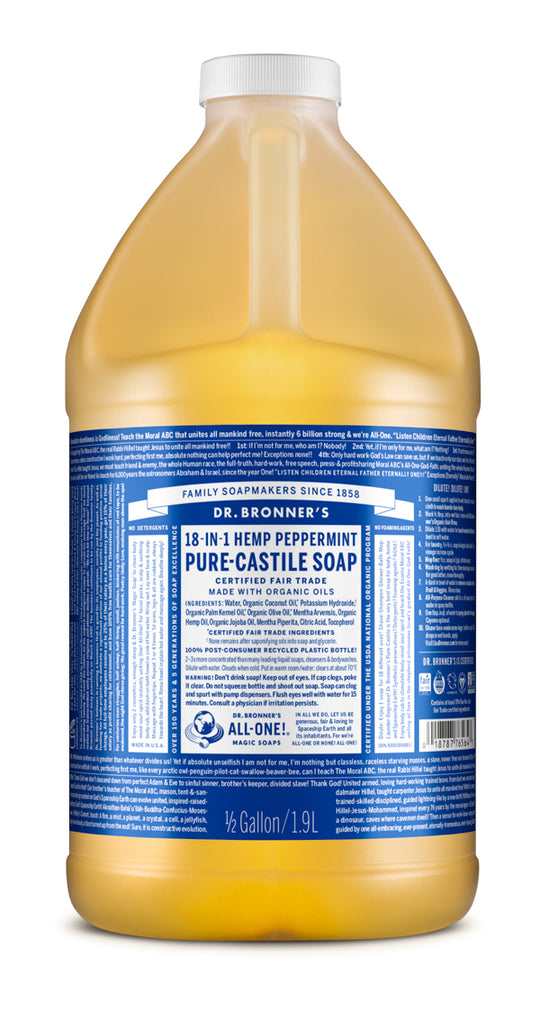 Buy Peppermint Castile Soap - Liquid Wash for Body, Home & More – Dr ...